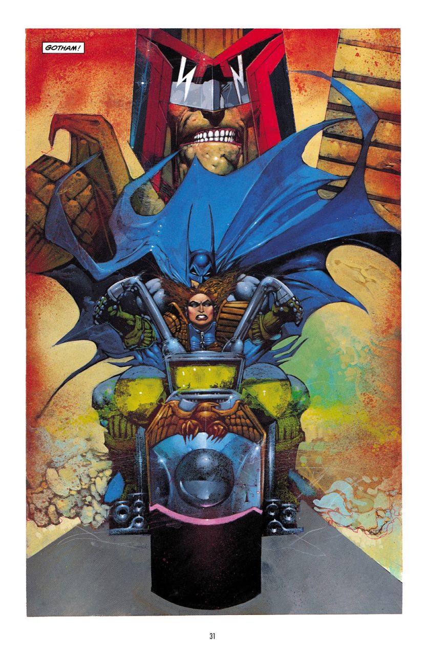 Batman y Judge Dredd: “¿Quién vigila a los vigilantes?”.